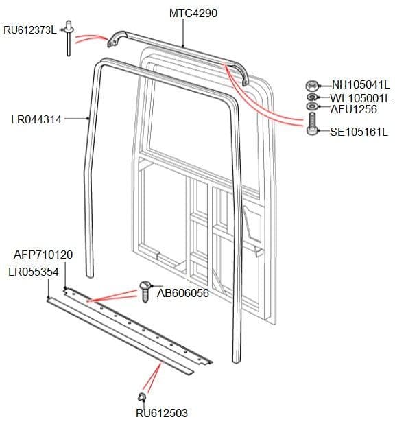 Rear End Door Seals