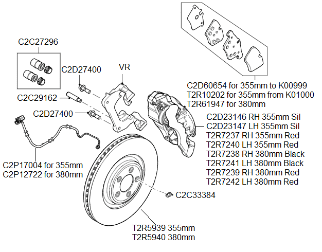 Front Brakes Excluding Carbon Ceramic