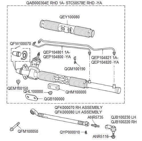 Steering Rack & Ends