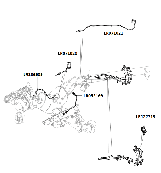 Exhaust Sensors 4.4 EU6 Diesel from VIN GA000001