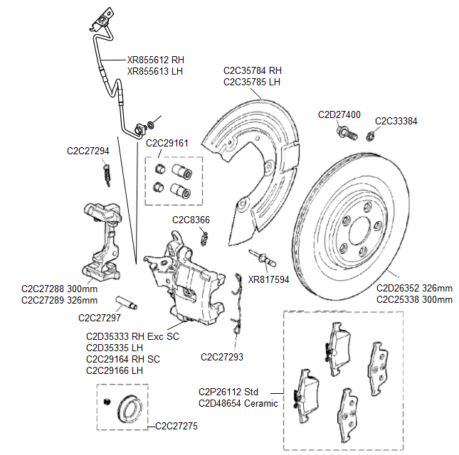 Rear Brakes from VIN N52048