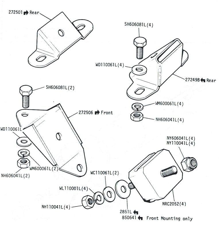 Engine Mountings - Diesel Engines