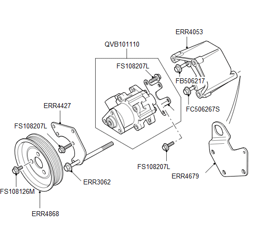 Power Steering Pump - Defender