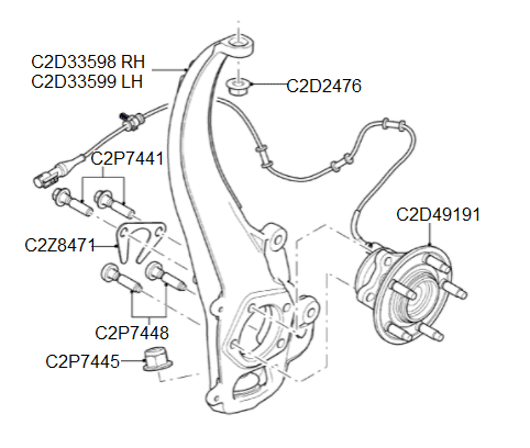 Front Hub Carrier RWD