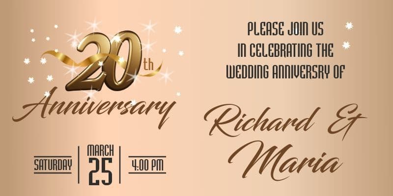 Custom Anniversary Banners - Perfect for Celebrations & Memories