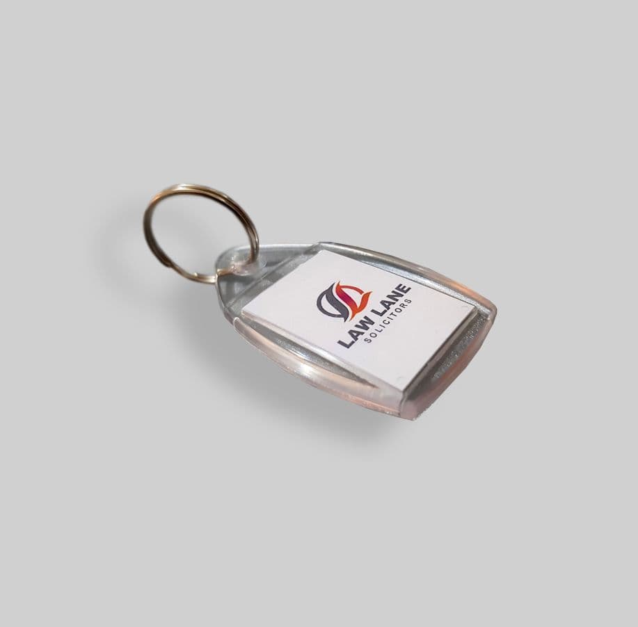 Custom Keychain Printing - Full-Color Double-Sided Inserts