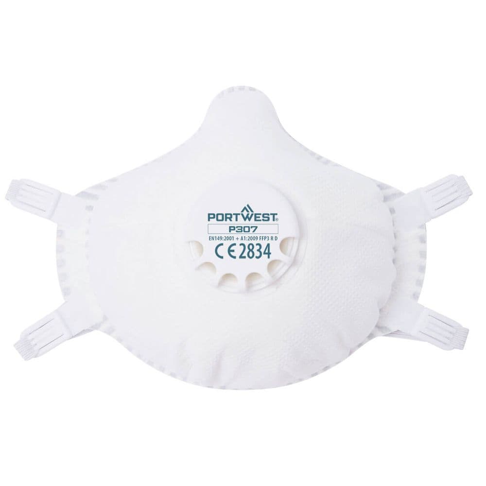 Portwest P307 - FFP3 Ultimate Reusable Compact Respirator Pk5 White