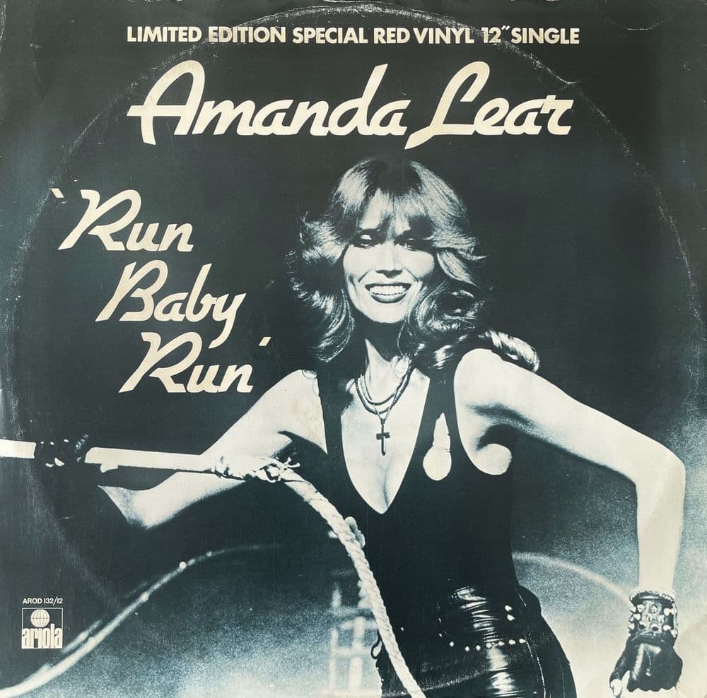 Amanda Lear - Run Baby Run 12" Red Vinyl VG-/G