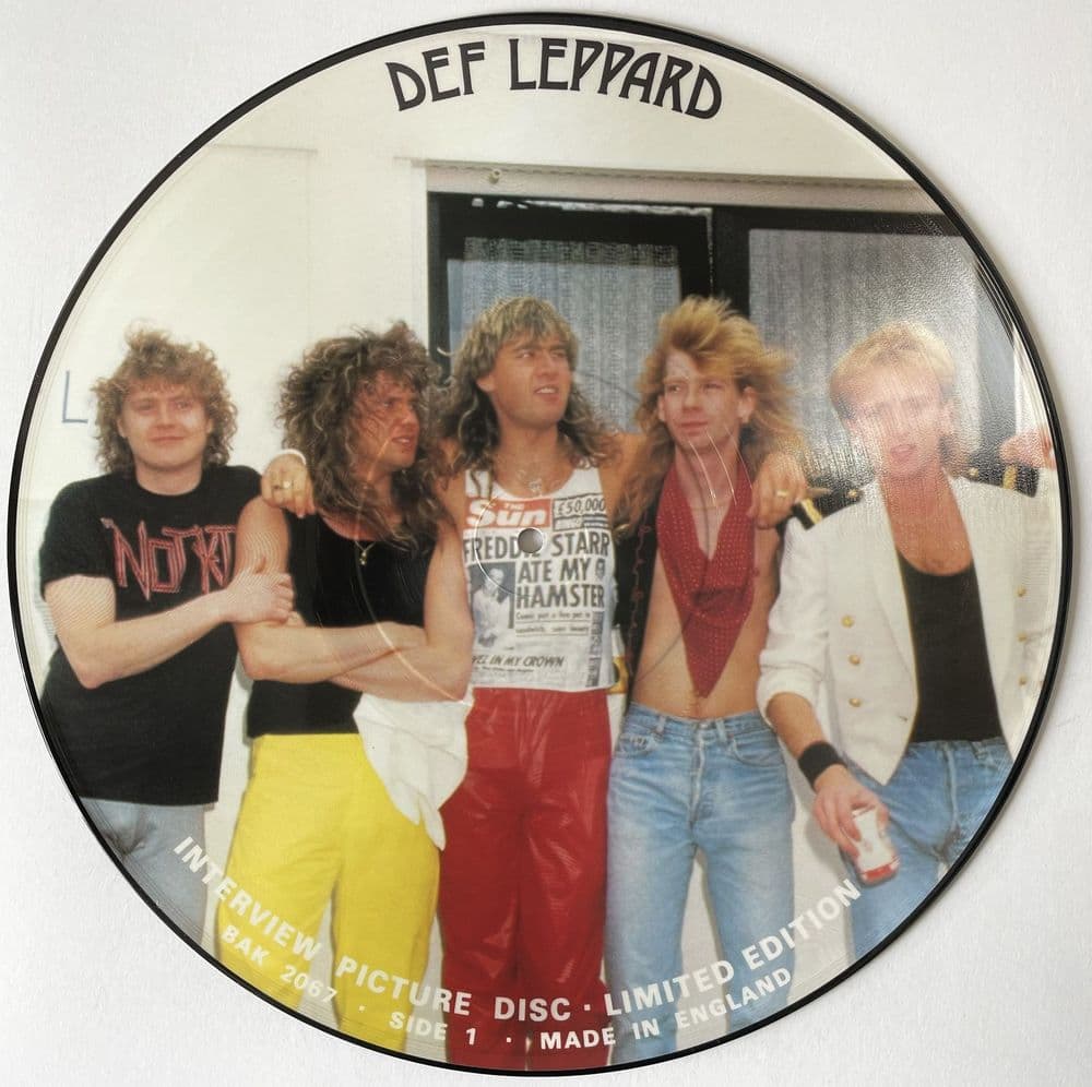 Def Leppard - Limited Edition Interview Picture Disc LP VG-EX/NM
