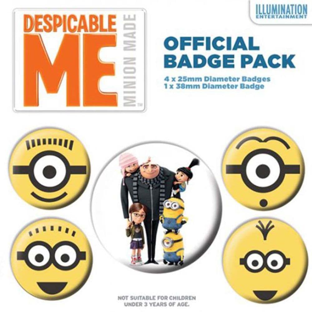 Despicable Me - 5 Badge Pack