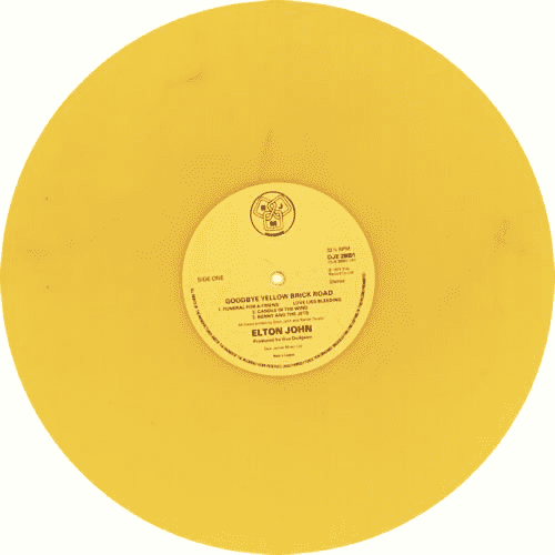 Elton John - Goodbye Yellow Brick Road LP Yellow Vinyl EX/EX