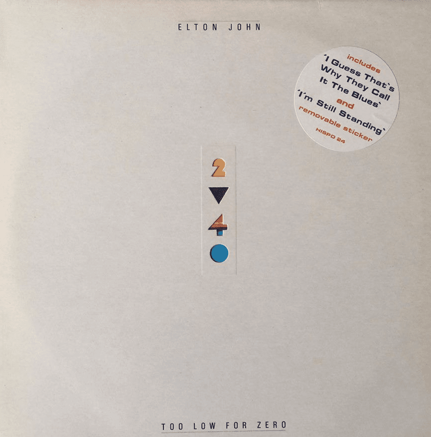 Elton John - Too Low For Zero LP EX/EX