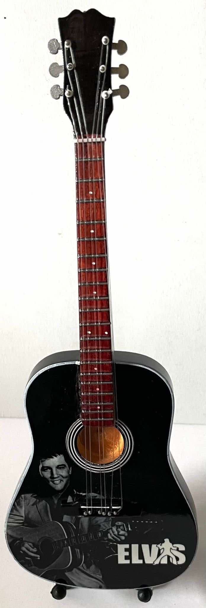 Elvis Presley Black Guitar Mini Gitaar Elvis Presley Akoestisch Hout