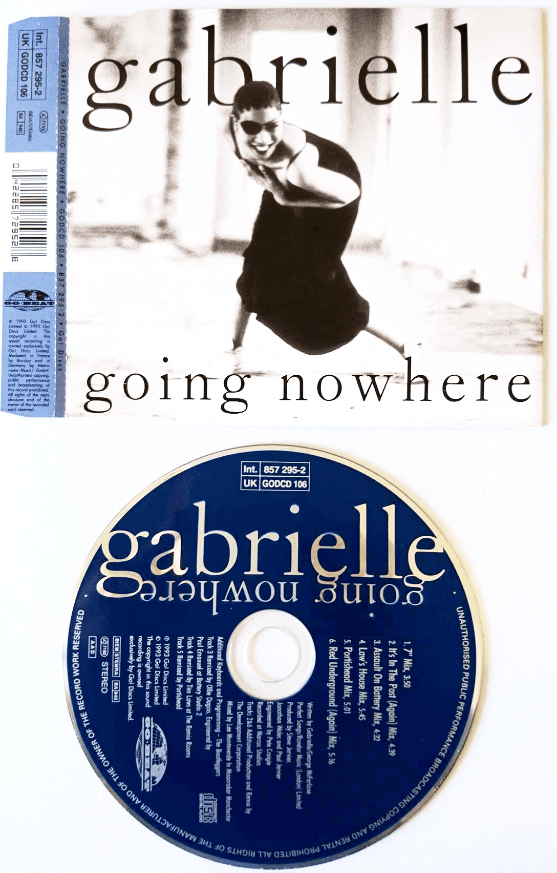 Gabrielle - Going Nowhere CD Single VG /EX-
