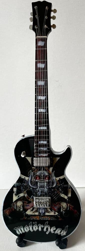 Motorhead Miniature Wooden 1 4 Scale Guitar With Stand New/Box
