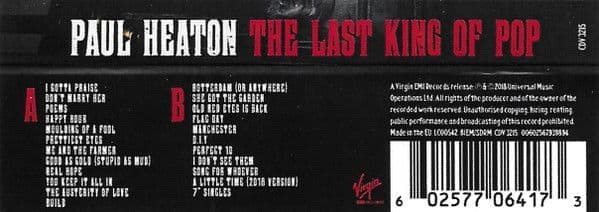 Paul Heaton The Last King Of Pop Cassette Album Sealed