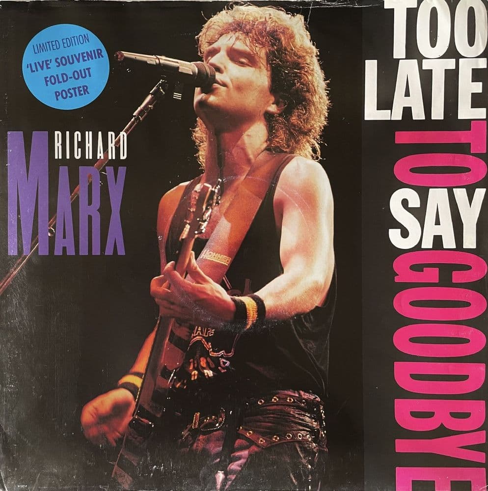 Richard Marx - Too Late To Say Goodbye 12" VG/G-VG