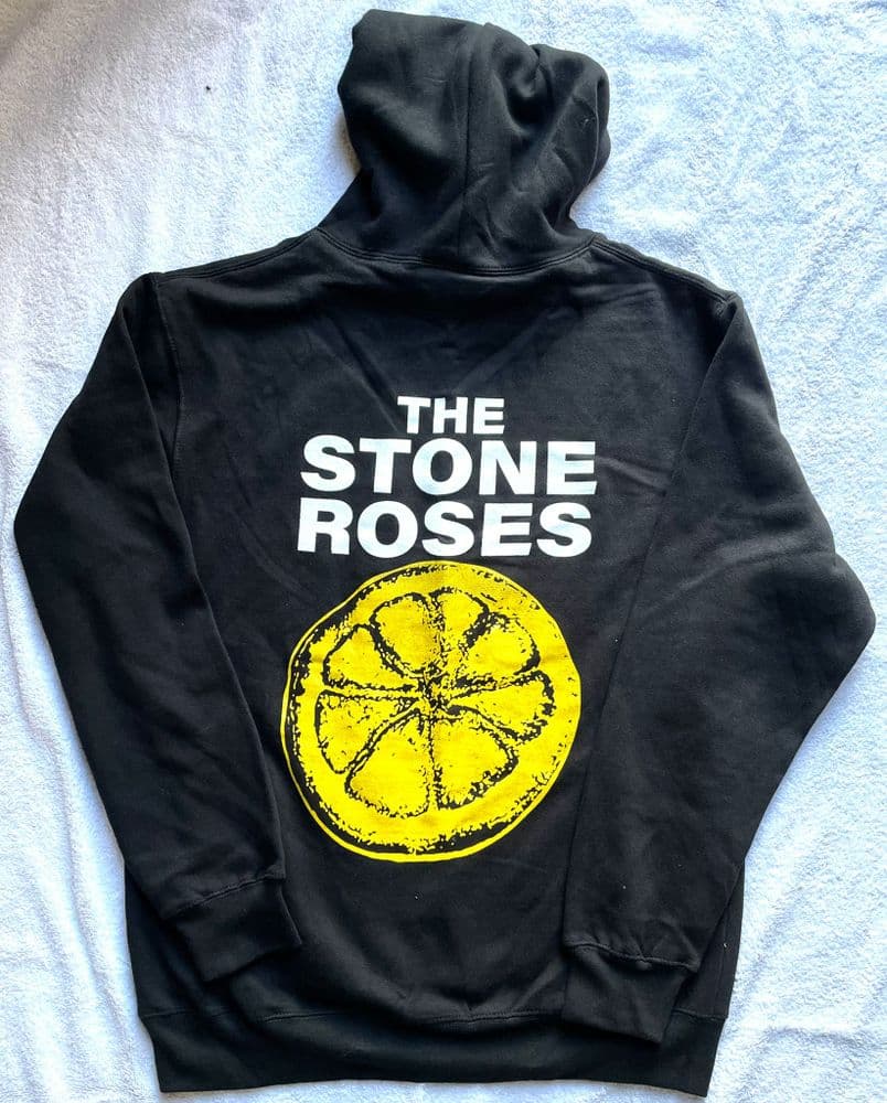 The Stone Roses Logo Stone Roses Lemon Glossy Sticker Ómra Creative