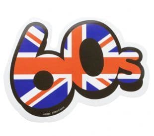 Union Jack 60s Logo Sticker