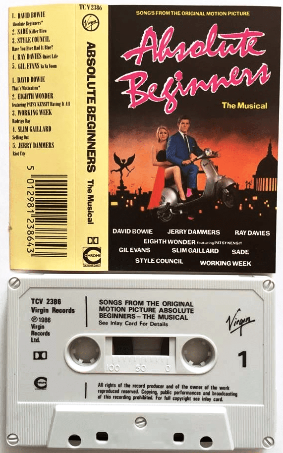 V/A - Absolute Beginners Original Soundtrack Cassette Album EX/EX