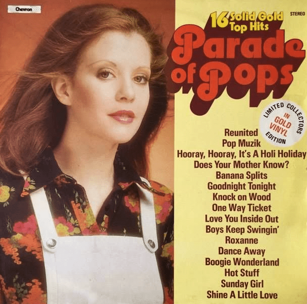 V/A - Parade Of Pops 16 Solid Gold Top Hits LP Gold Vinyl EX/VG