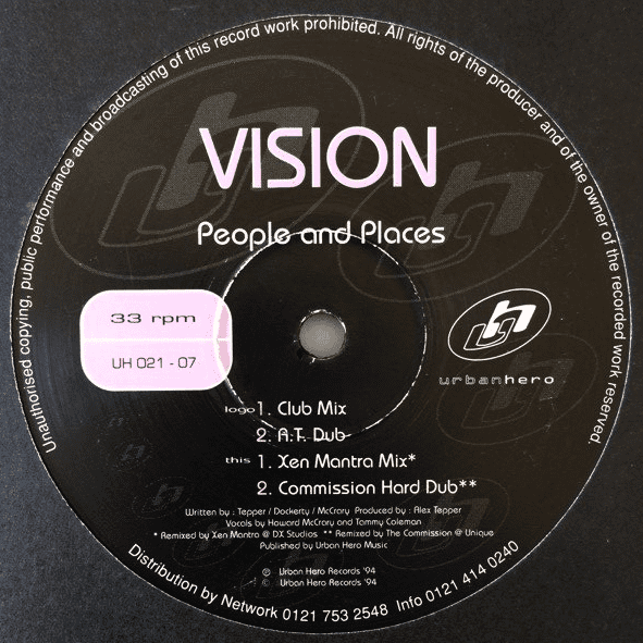 Vision - People And Places 12" VG /G