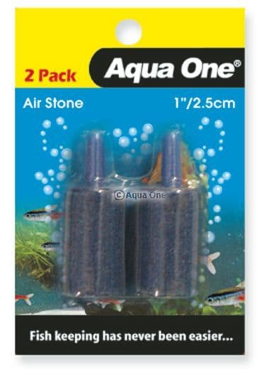 Aqua One Airstone 1 inch 2 5cm Twin pack