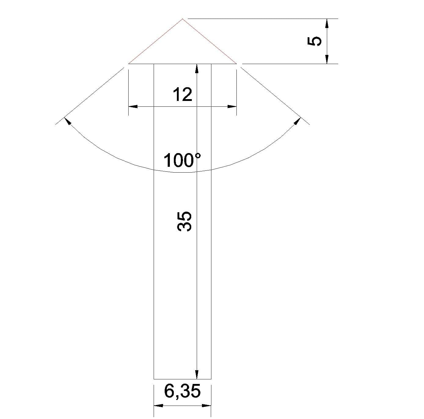 100 Degree Electroplated Diamond Countersink - Without Pilot