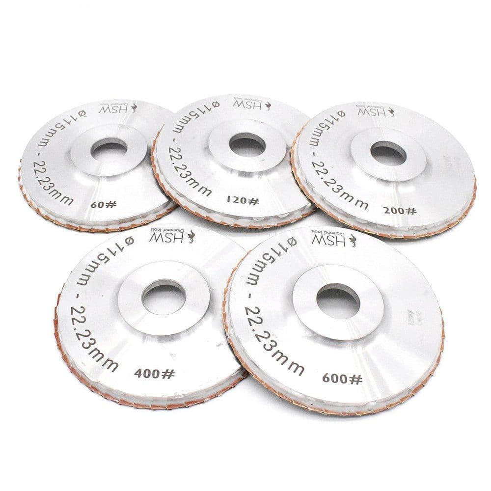 Aluminium Backed Electroplated Diamond Flap Discs - 22 23mm