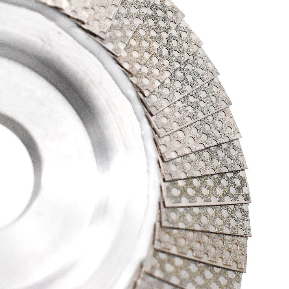 Aluminium Backed Electroplated Diamond Flap Discs - 22 23mm