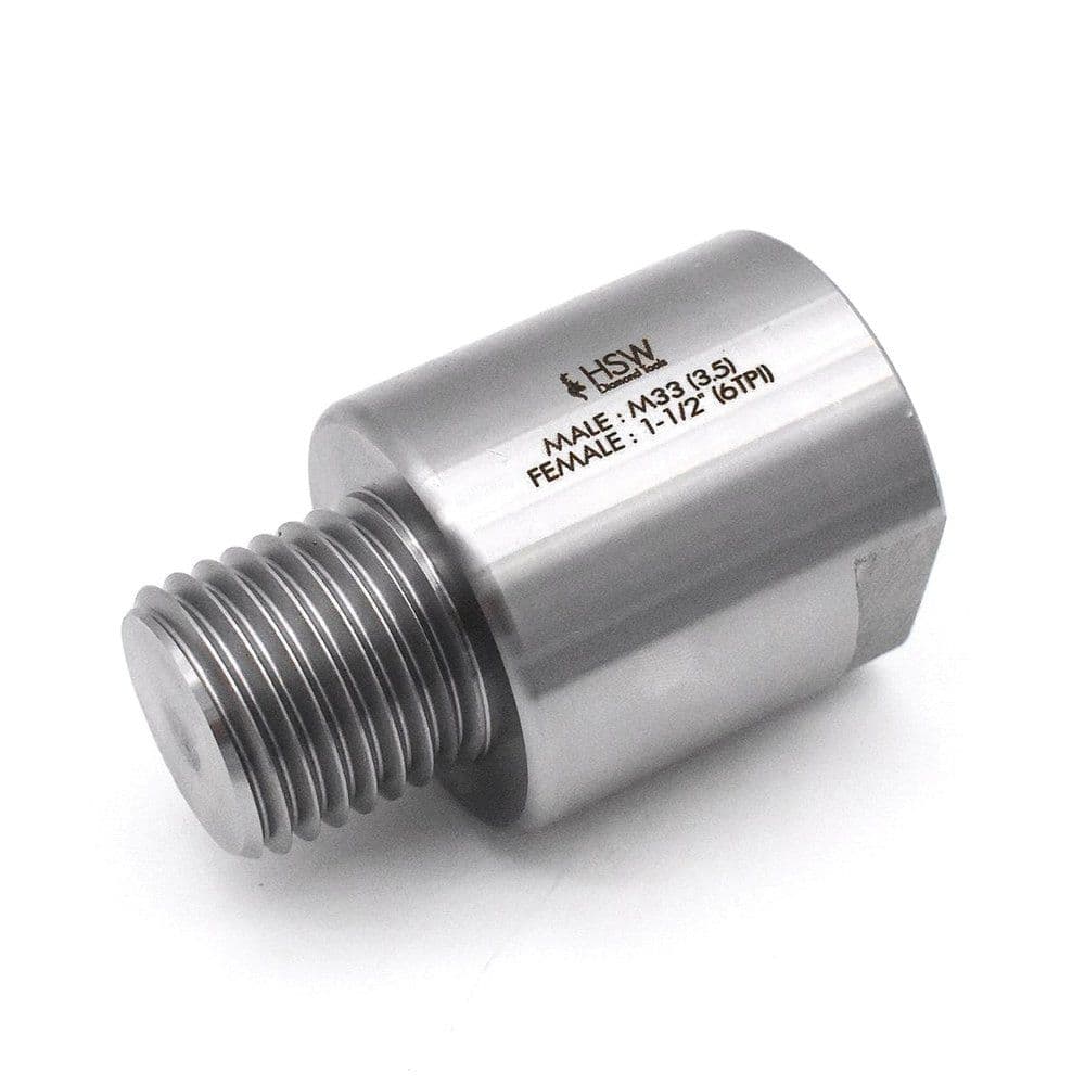 Female 1-1/2" 6TPI - Lathe Thread Adaptors