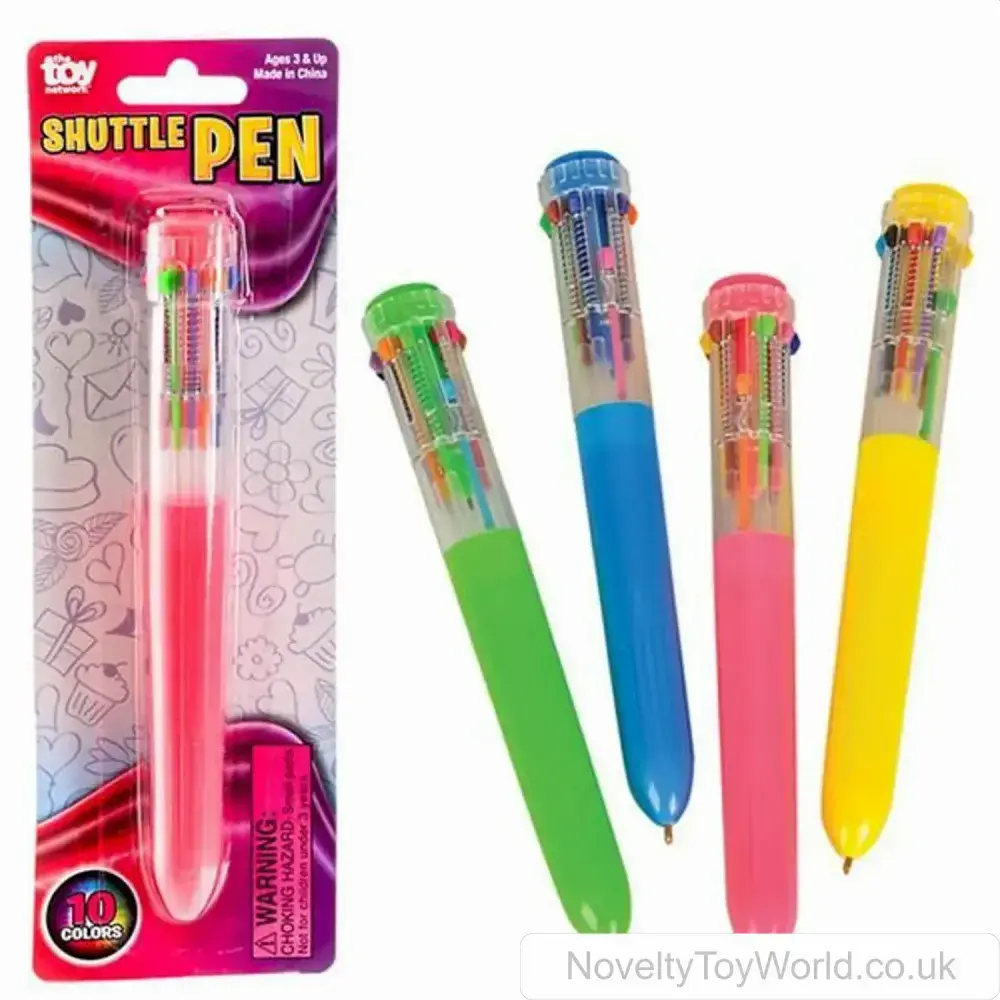 Bulk Buy | 10 Colour Pen (14cm) | Wholesale Stationery UK