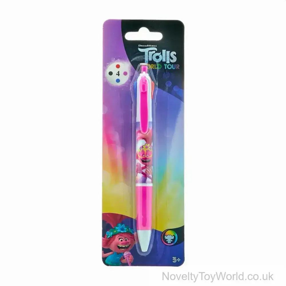 4 Colour Multi Pen - Trolls 2 | Back To School Gifts Wholesale