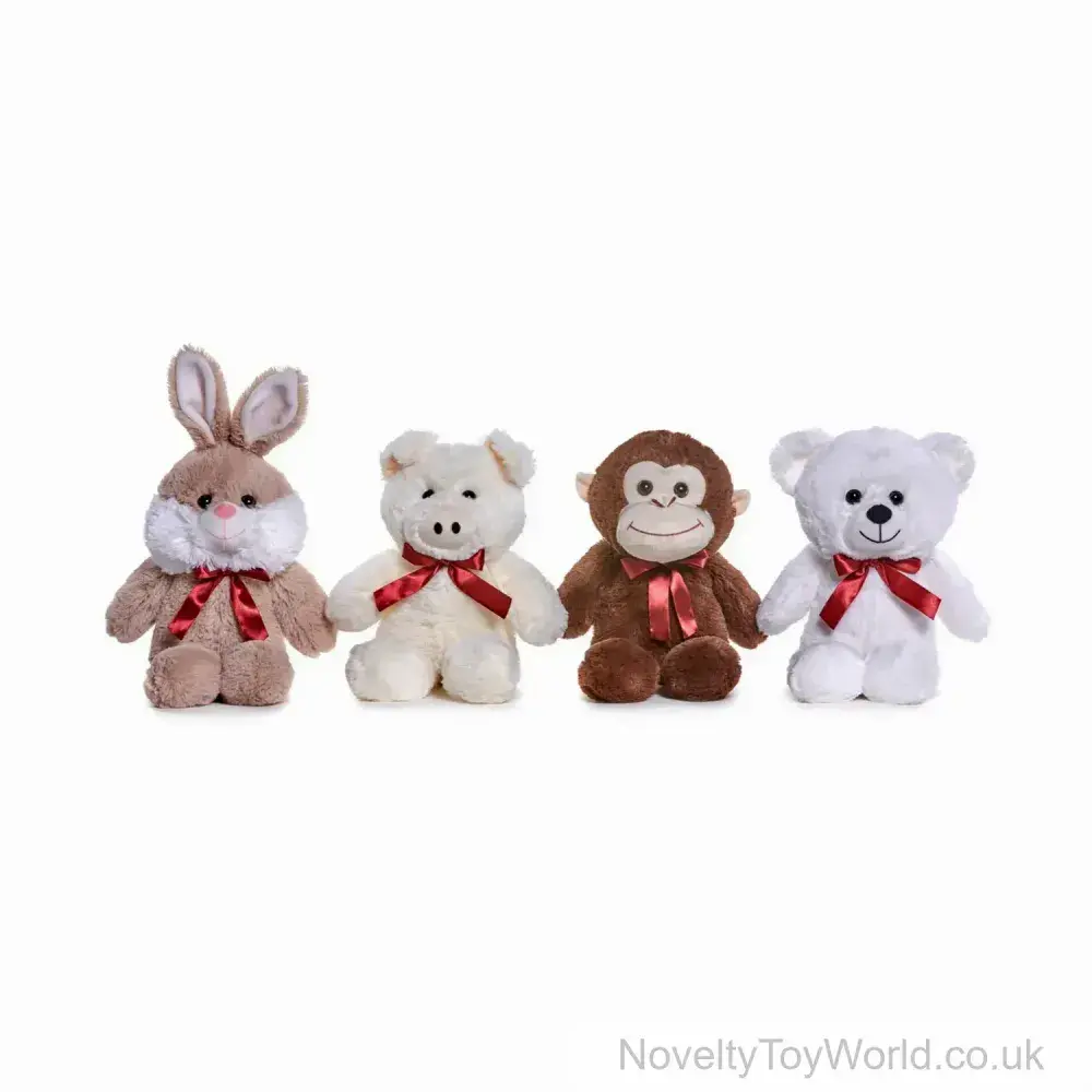 Animal Soft Plush Cuddly Toy - 4 Assorted (30cm) | Wholesale Soft Toys