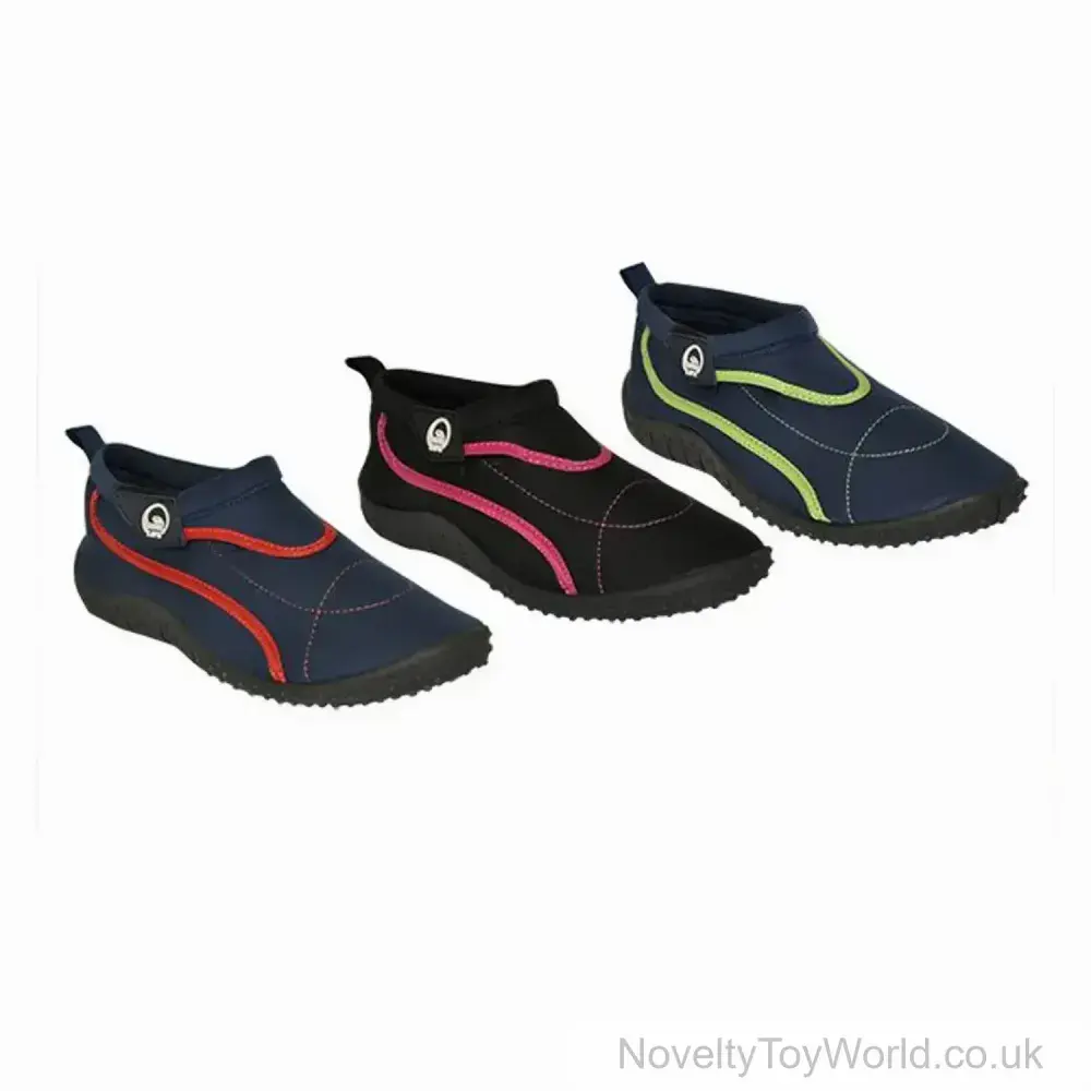 Aqua Pool Shoes for Kids - Velcro Child Size 11-2 UK (29-35 EU) | Wholesale