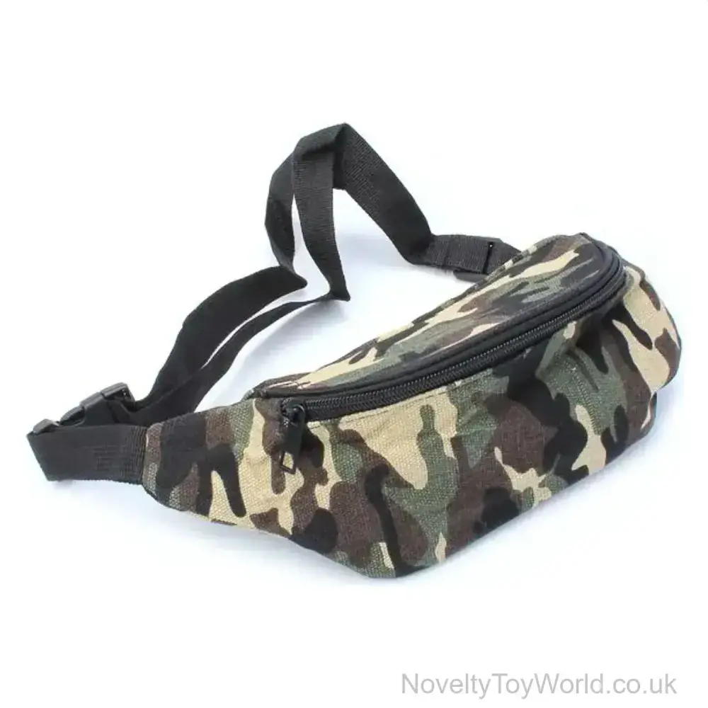 Army Camouflage Bum Bag (20cm) | Wholesale Bags & Purses