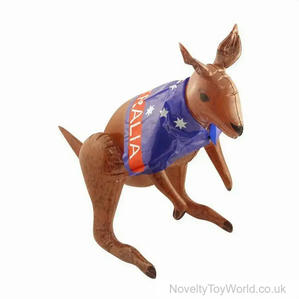 Australian Flag Kangaroo Inflatable Animal (70cm) | Wholesale Novelties UK