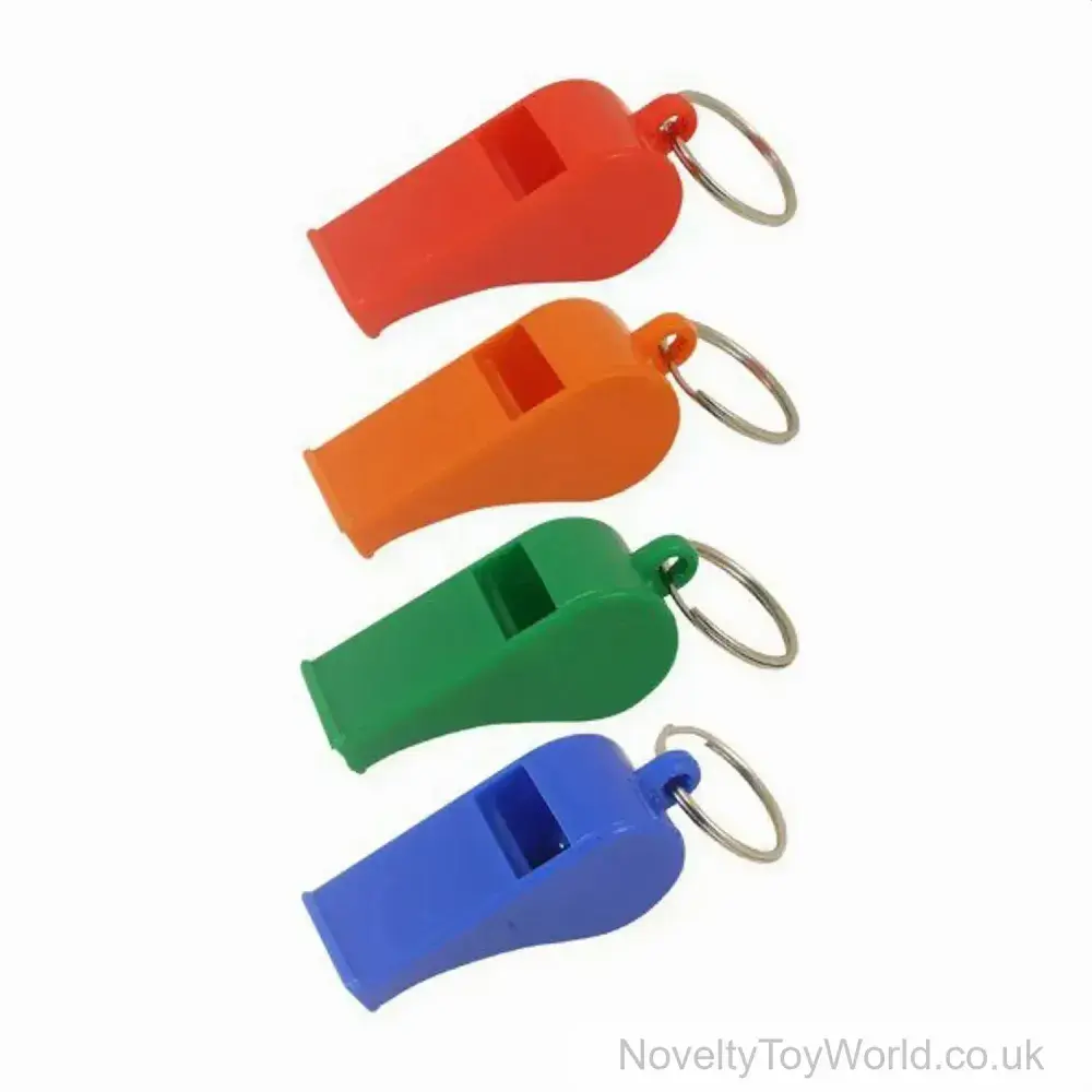 Basic Plastic Whistle With Keyring (5.5cm) | Wholesale Whistles
