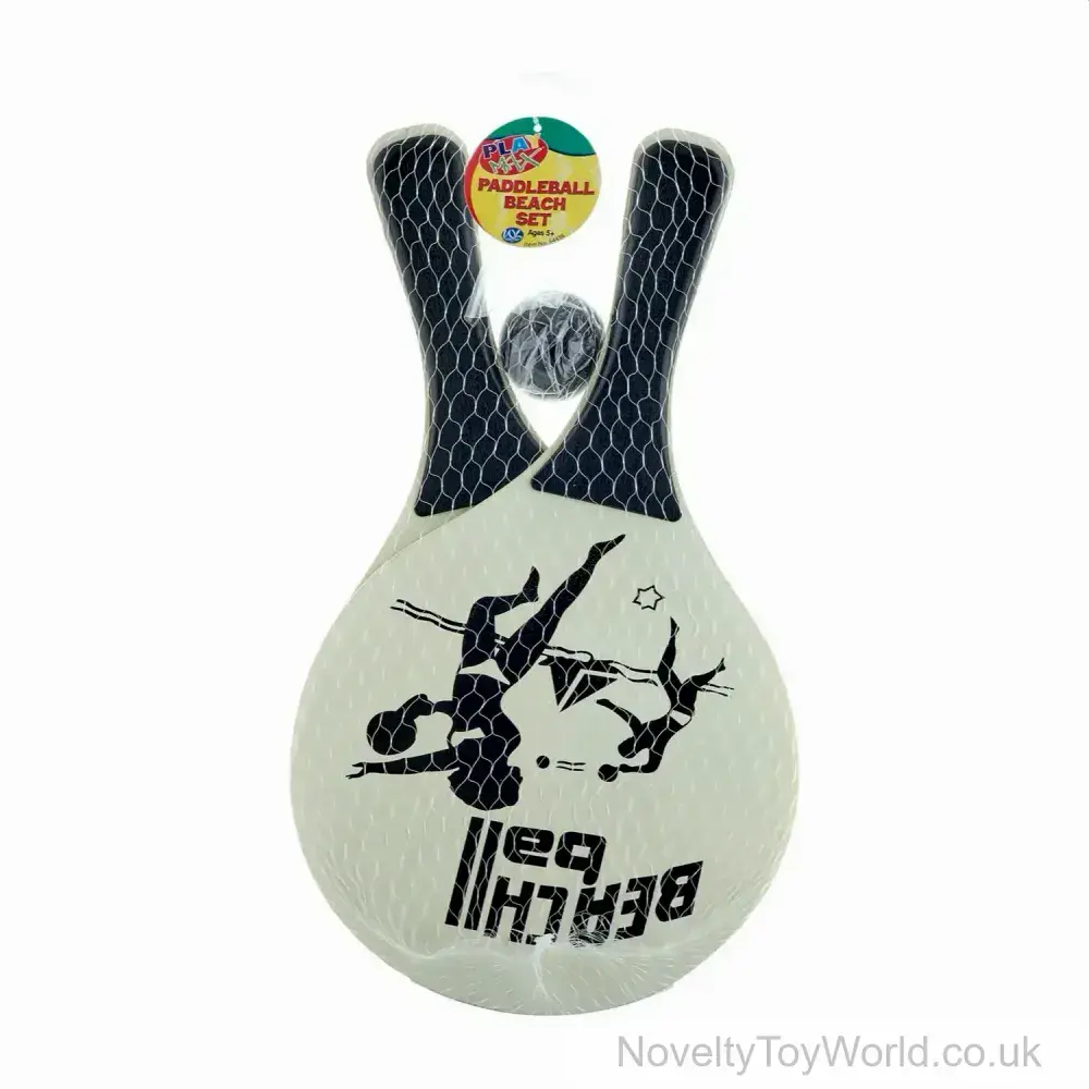 Beach Paddle Bats & Ball Set - Wooden 36cm