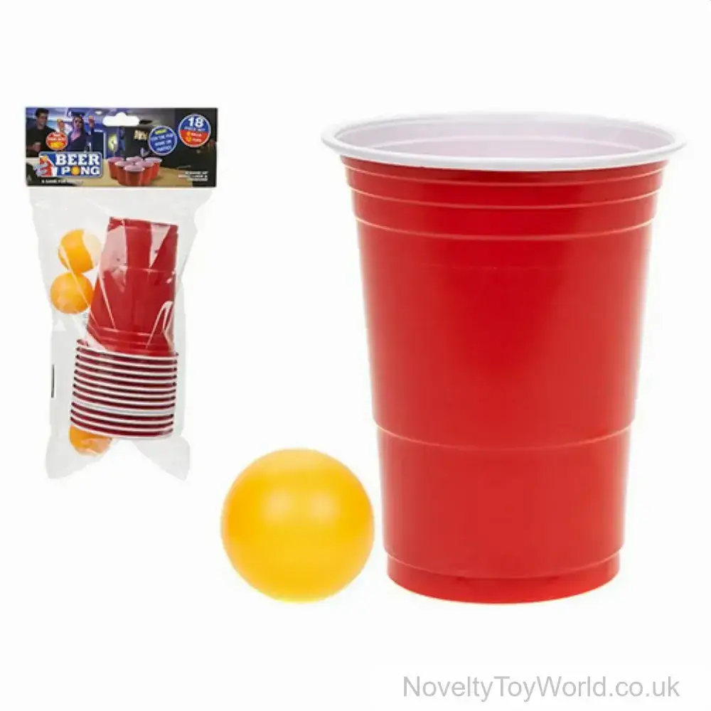 Wholesale Beer Pong Set with 12 Cups and 6 Balls | Bulk Buy Party Games