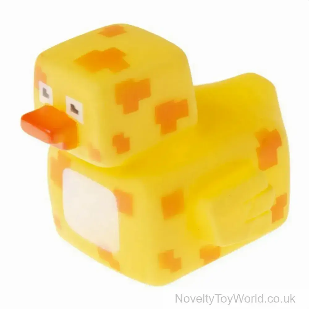 Block Head Pixel Novelty Rubber Ducks (5cm) | Wholesale Rubber Duckies