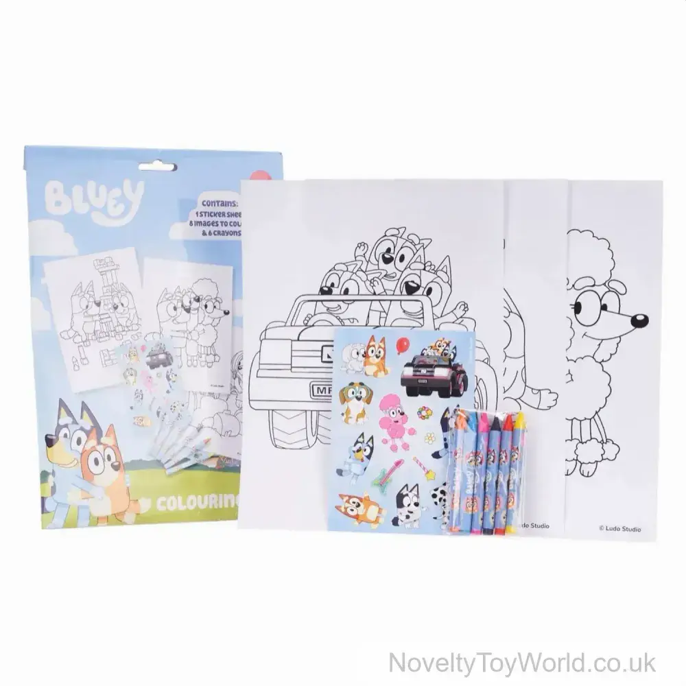 Bluey Colouring and Activity Set with Stickers & Crayons | Wholesale