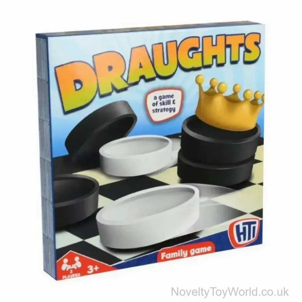 Boxed Traditional Draughts Game | Wholesale Games