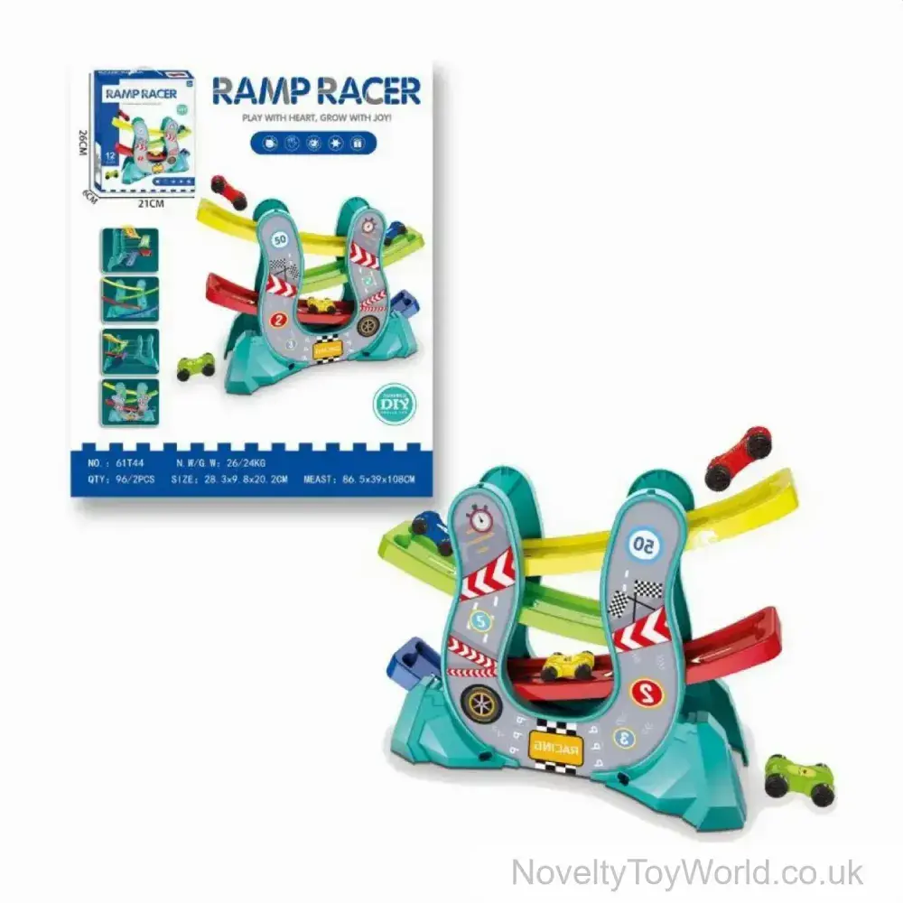 Car Play Set with Ramps - (26cm) Boxed | Wholesale DIY Kid's Play Set UK