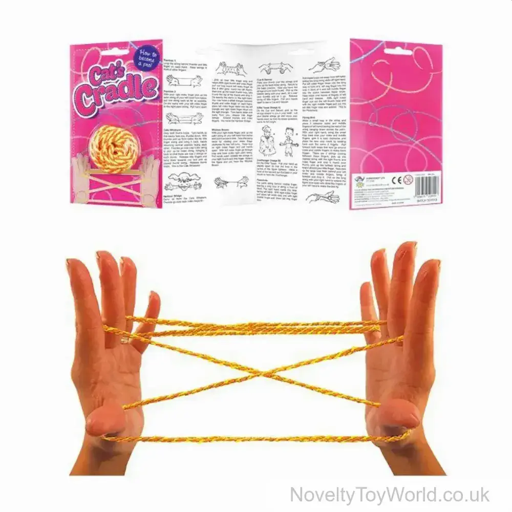 Cats Cradle String With Instructions (1.6m) | Bulk Buy Fidget Gifts