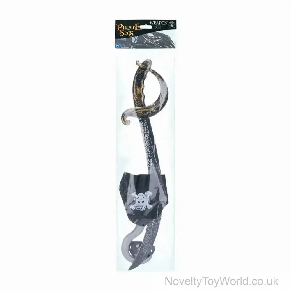 Wholesale | Child's Pirate Play Set - Cutlass, Hook & Eyepatch | Bulk ...