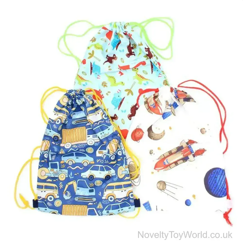 Children's Drawstring Bag (35cm) - 3 Assorted | Wholesale Children's ...