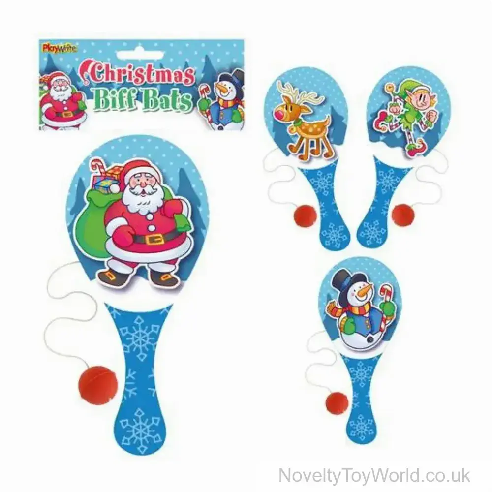 Christmas Bat & Ball on String For Kids (22cm) | Wholesale Toys