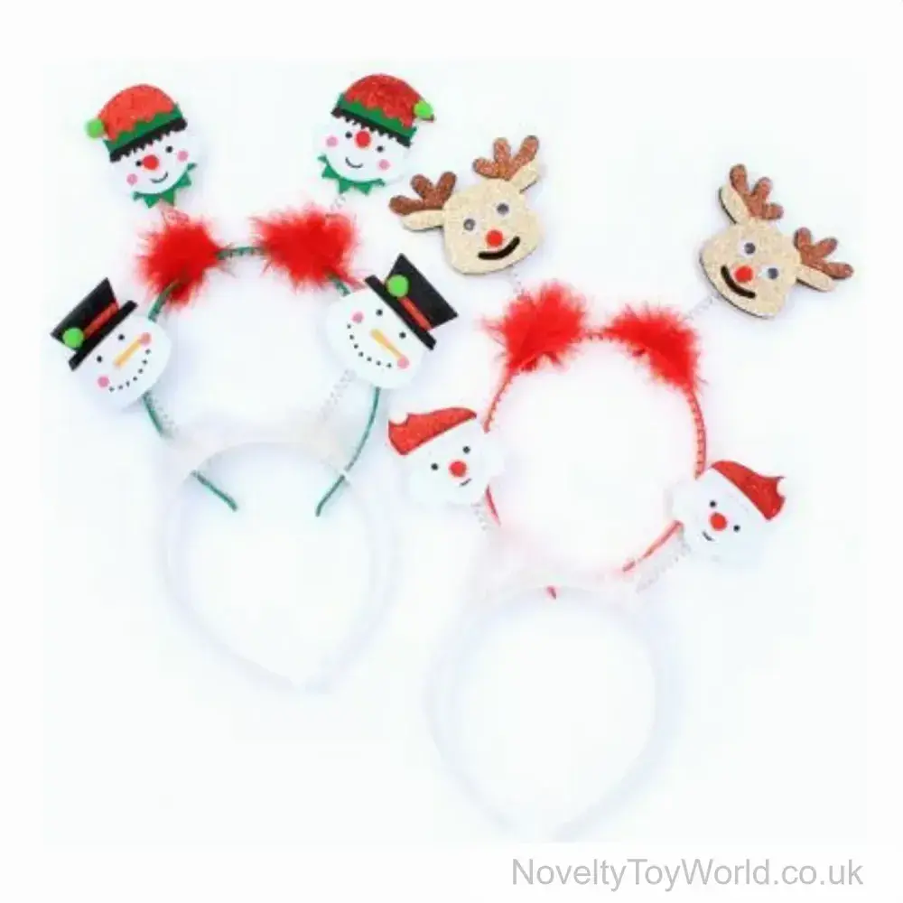 Christmas Character Bopper Headband - 4 Assorted