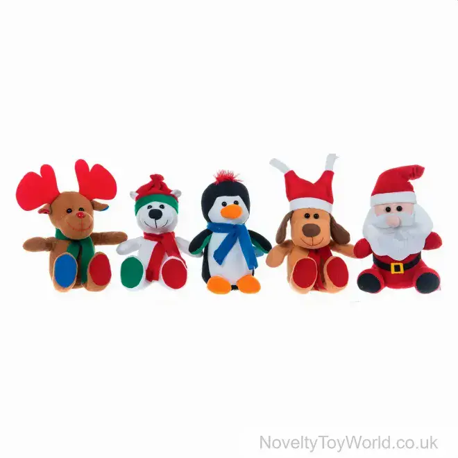 Christmas Plush Toy Characters - 15cm | Wholesale Xmas Novelties
